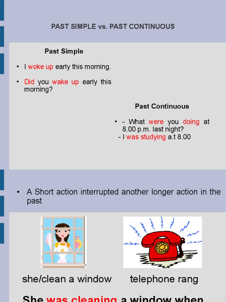Past Simple vs Past Continuous Explained | PDF | Grammar | Linguistics