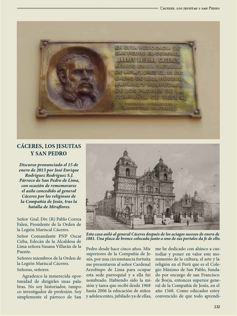Historia de los Jesuitas y Cáceres | PDF | Sociedad de jesus | Lima