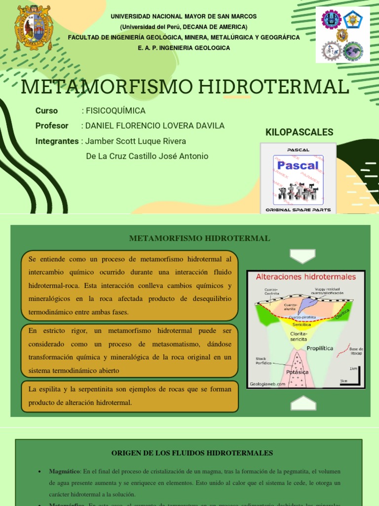 (PPT) Metamorfismo Hidrotermal - Kilopascales | PDF | Minerales | Roca ...