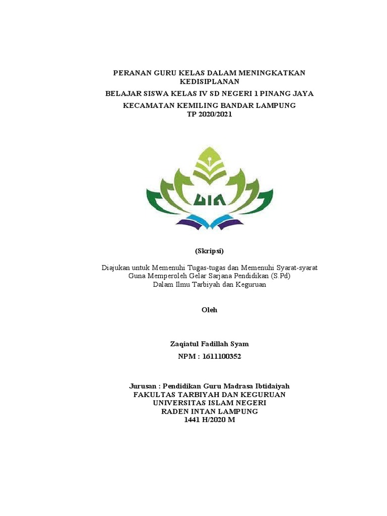 Skripsi PDF Dilla | PDF | Karier & Perkembangan