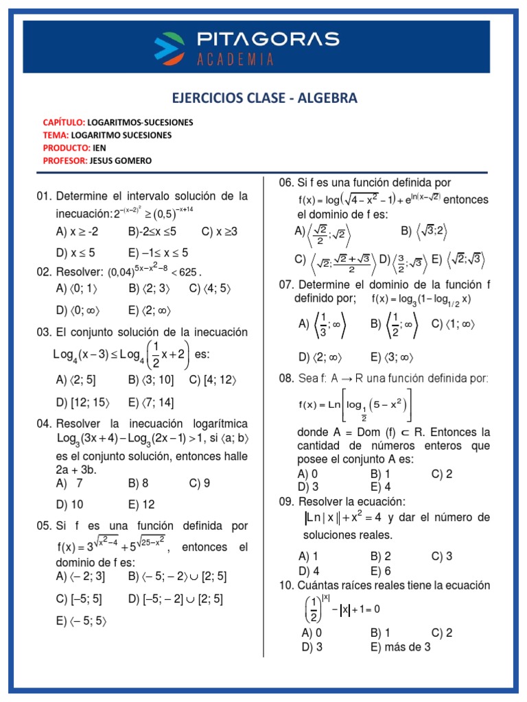 Algeebra | PDF | Matemáticas | Relaciones matematicas