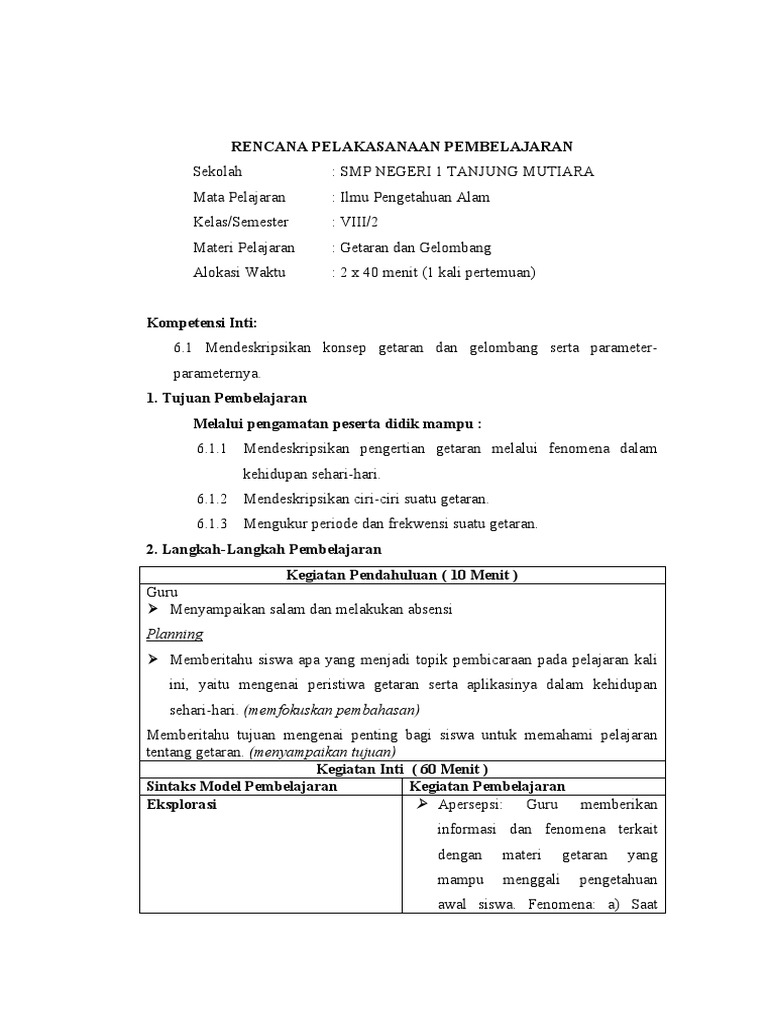 RPP Merdeka Belajar | PDF