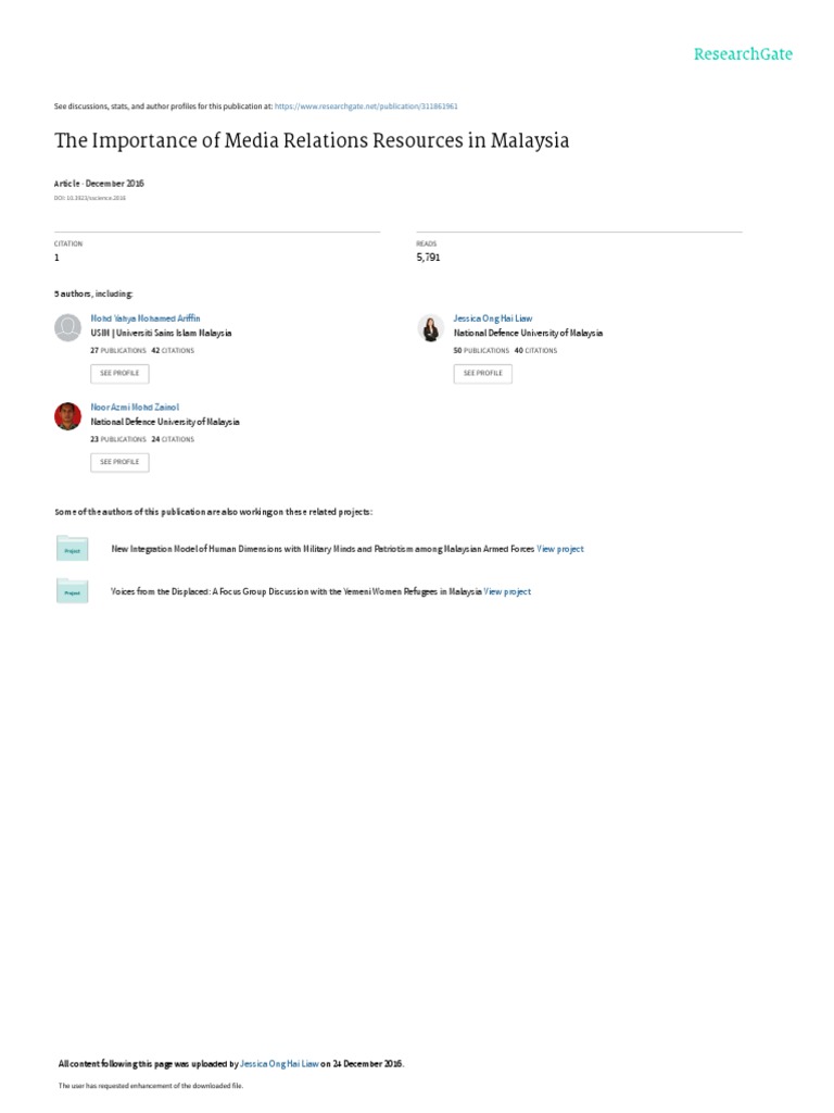 Media Relations Article | PDF | Public Relations | News