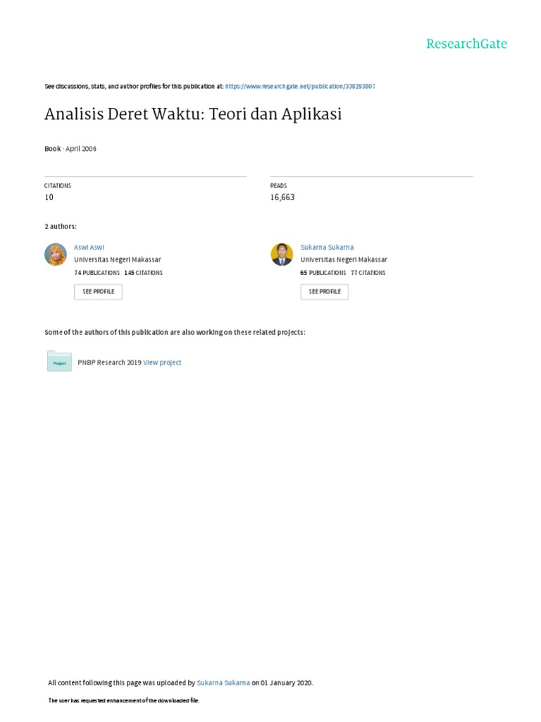 Time Series Book Cover | PDF