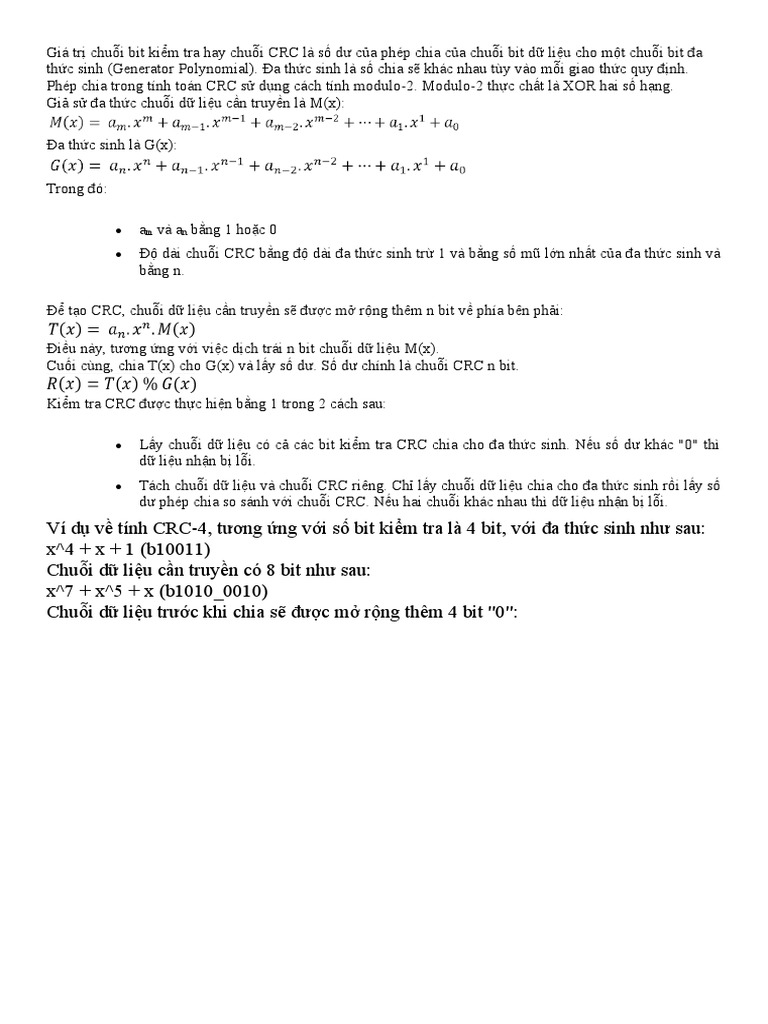 CRC Tinh Chuoi Đa TH C | PDF