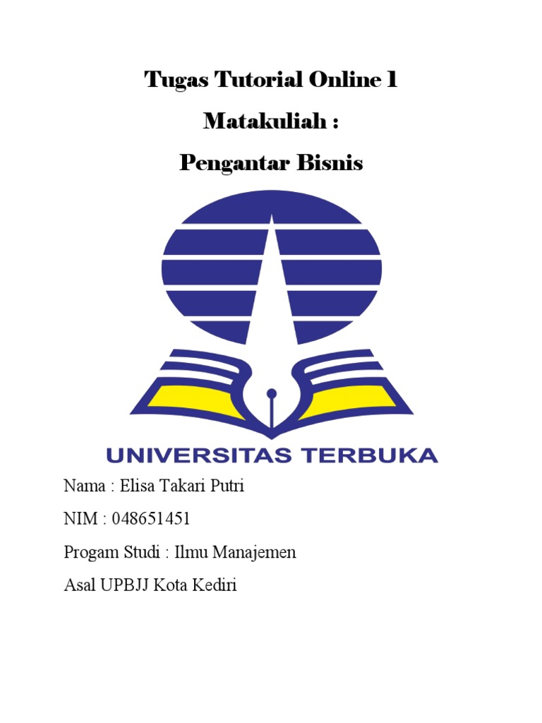 Tugas Tuton Pengantar Bisnis | PDF | Karier & Perkembangan | Pengelolaan Keuangan & Uang