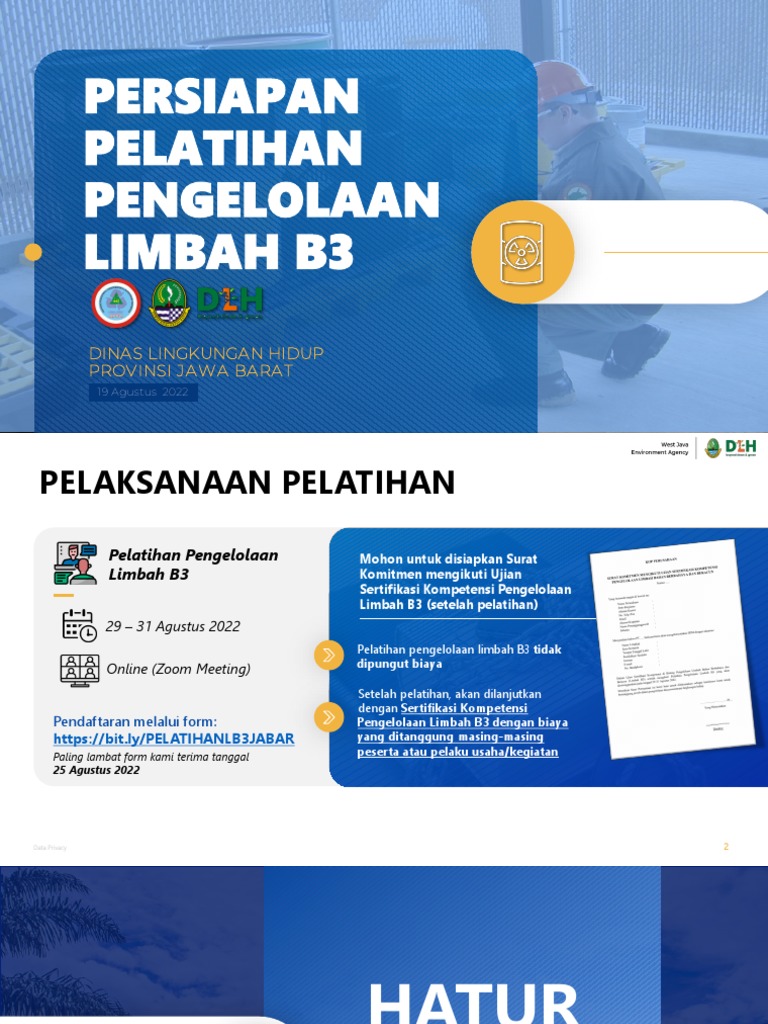 Pelatihan PLB3 DLH Jabar | PDF
