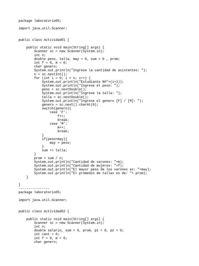 Lab05 Supa Usurin Alexander | PDF | Ingeniería de software ...