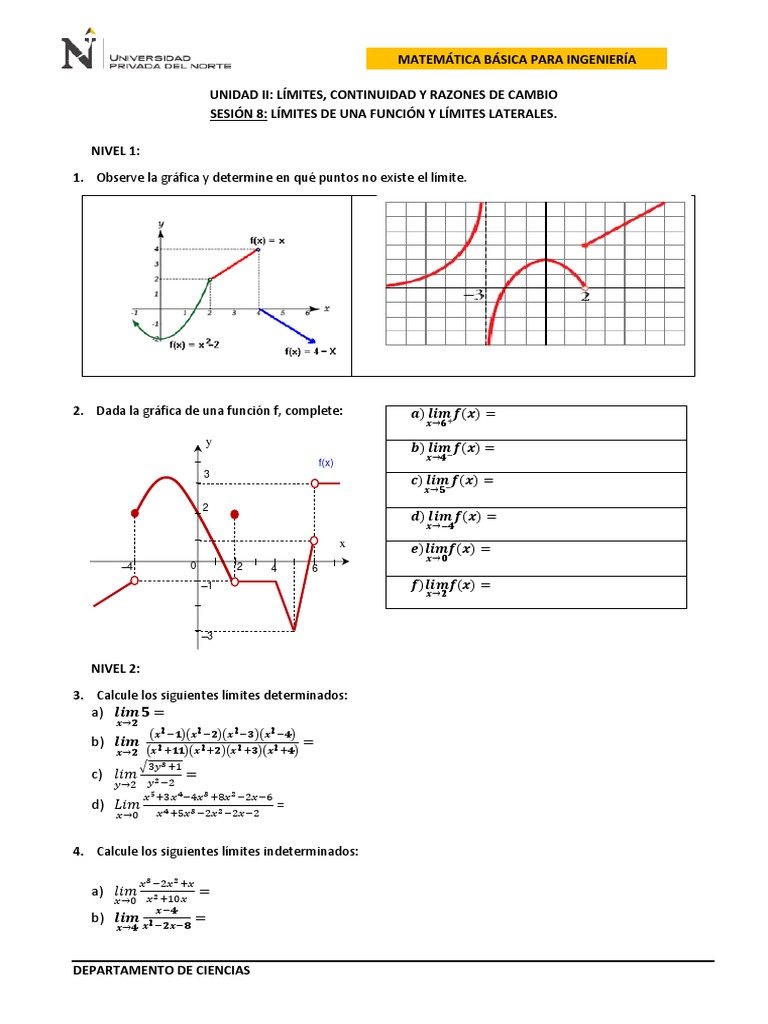 Límites y Continuidad en Matemáticas | PDF | Función (Matemáticas ...