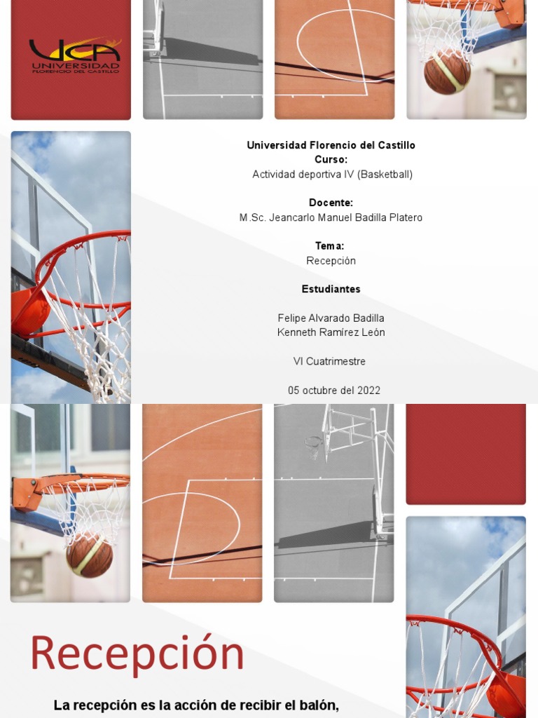 Fundamentos de la recepción en baloncesto | PDF | Pelota | Defensor ...