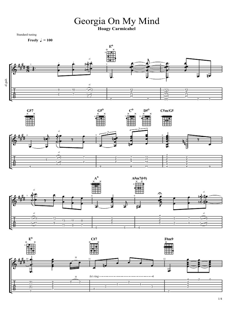 Georgia On My Mind | PDF