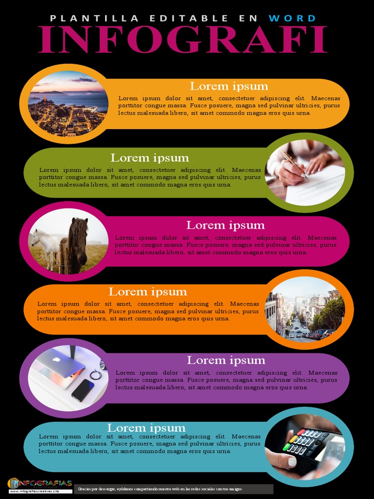 Plantilla de Infografia en Word 33 | PDF