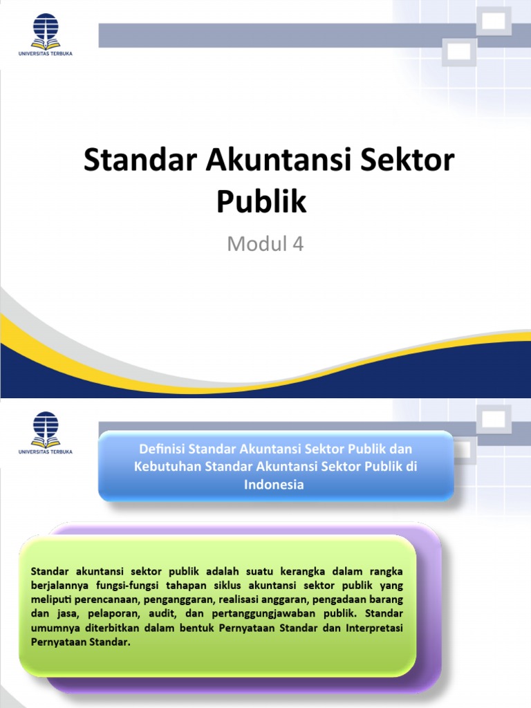 Modul 4 5 - Standar Akuntansi Sektor Publik Perencanaan Publik | PDF