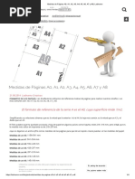 Medidas de formatos de papel A0 a A8 | PDF