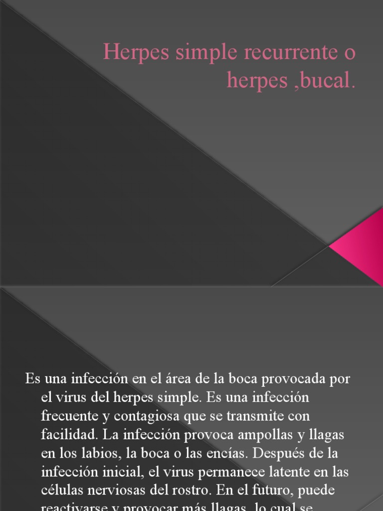 Herpes Labial: Causas, Síntomas y Prevención | PDF | Herpes Simple ...