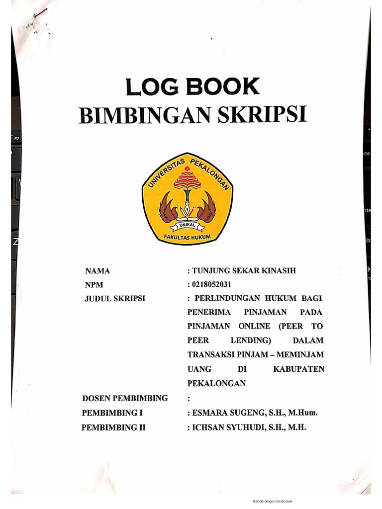 Logbook Skripsi | PDF