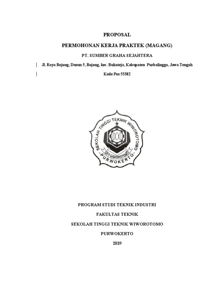 PROPOSAL Pengajuan KP | PDF