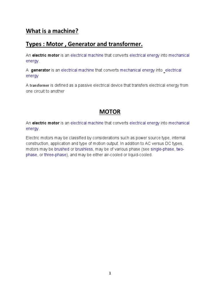 Motors | PDF | Electric Motor | Electricity