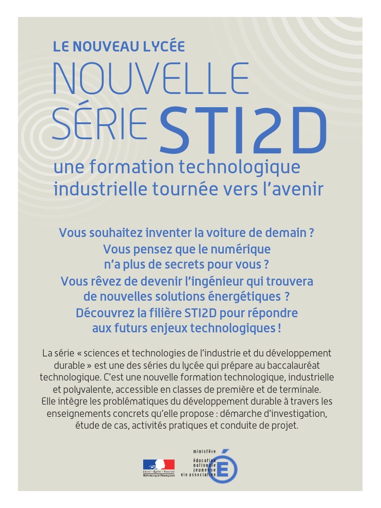 Nouvelle Serie STI2D 210785 | PDF | Développement durable