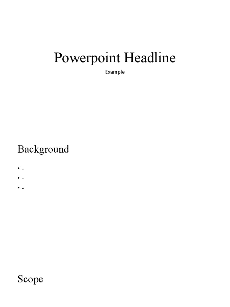 PPT Headline Example: Power Tips | PDF