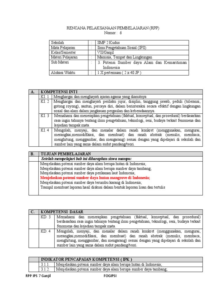 Bab 1 Submat 3 Ips 7 (TM 9) | PDF