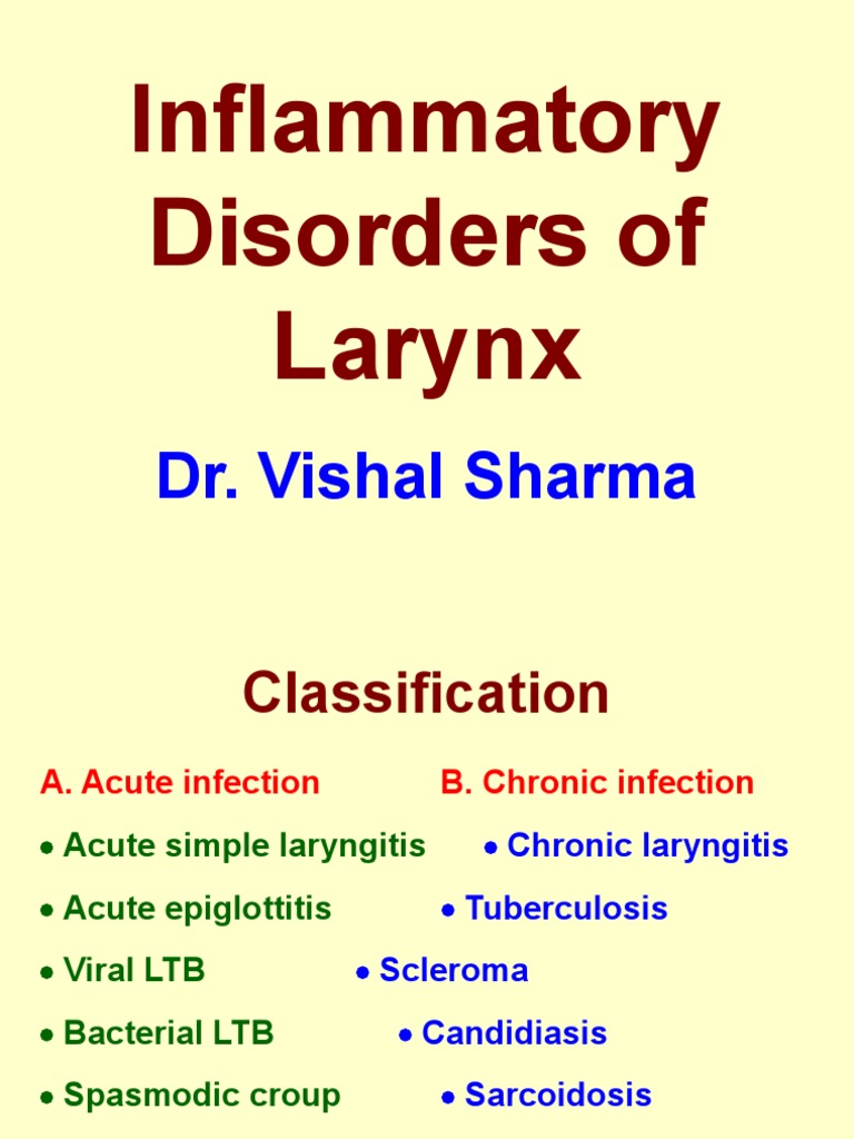 13 Inflammatory Disorders of Larynx | PDF | Gastroesophageal Reflux ...