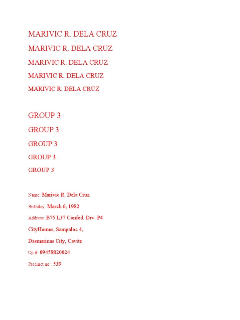 Marivic R | PDF | Travel | Law