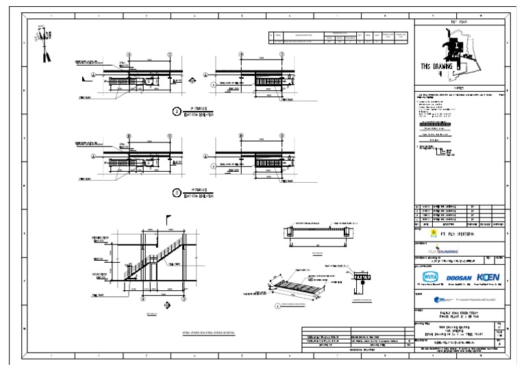 Steel Stairs and Grating Installation Details | PDF | Industrial ...