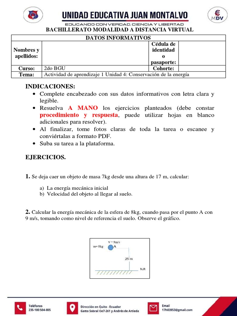 Actividad de Aprendizaje 1 Unidad 4 | PDF