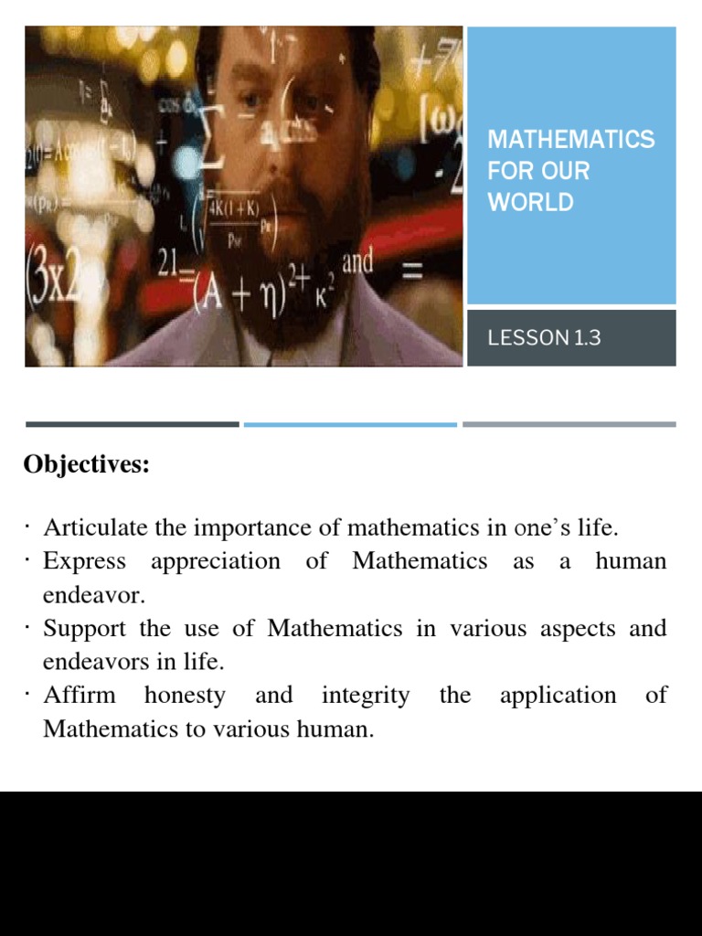 Mathematics For Our World: Lesson 1.3 | PDF | Mathematics | Discrete ...