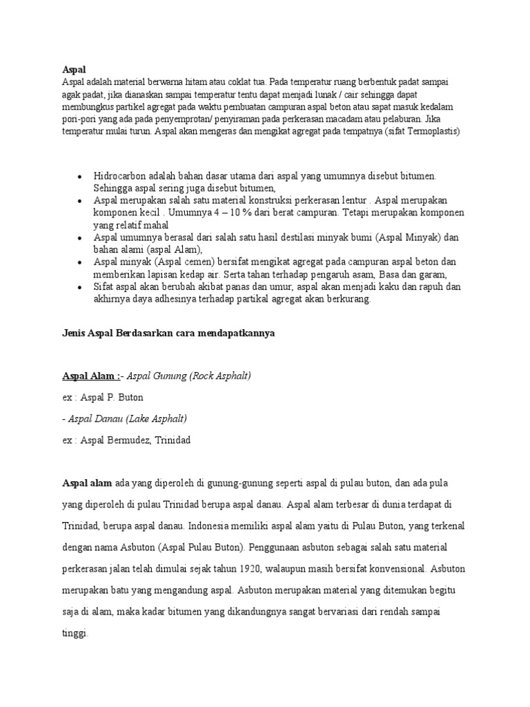 Aspal | PDF