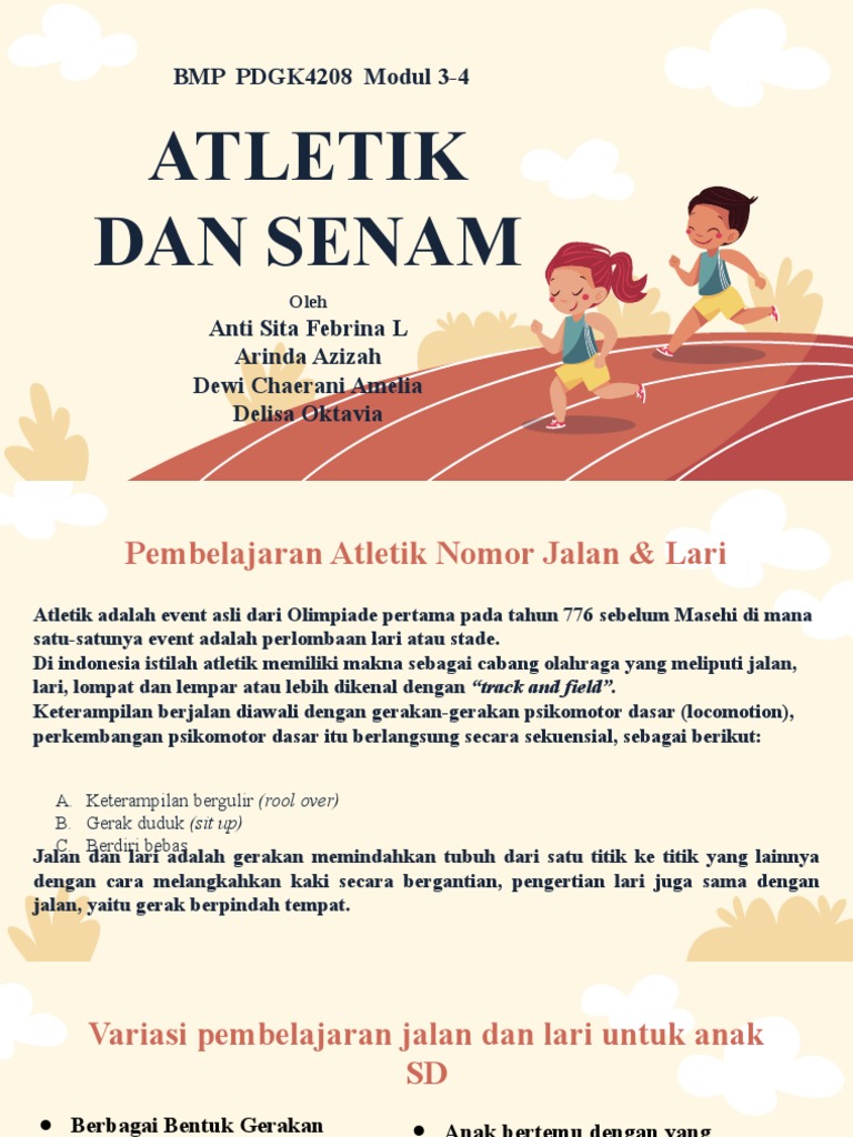 ATLETIK DAN SENAM UNTUK ANAK SD | PDF