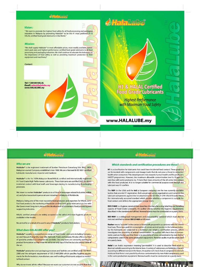 Halalube Brochure | PDF