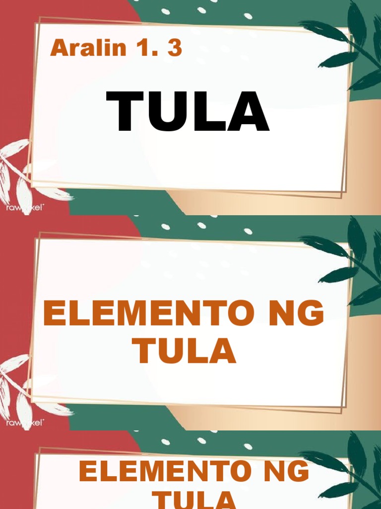 1.3 Uri NG Tula | PDF