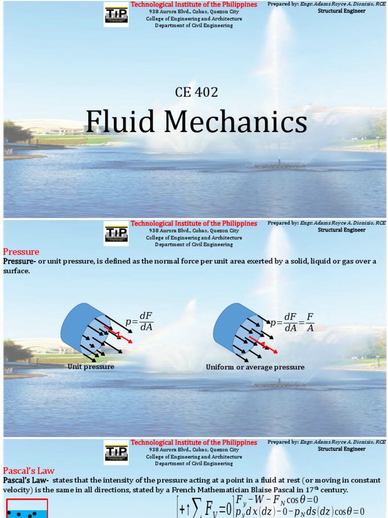 2 Fluid Statics | PDF | Pressure | Pressure Measurement