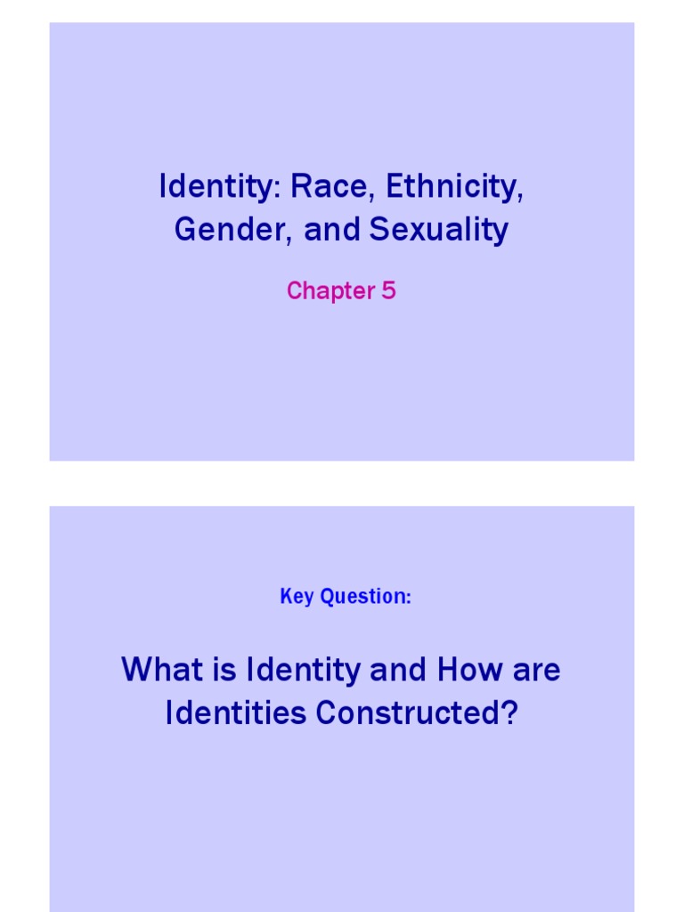 Materi 5 - Race, Gender, and Ethnicity | PDF | Race And Ethnicity In ...