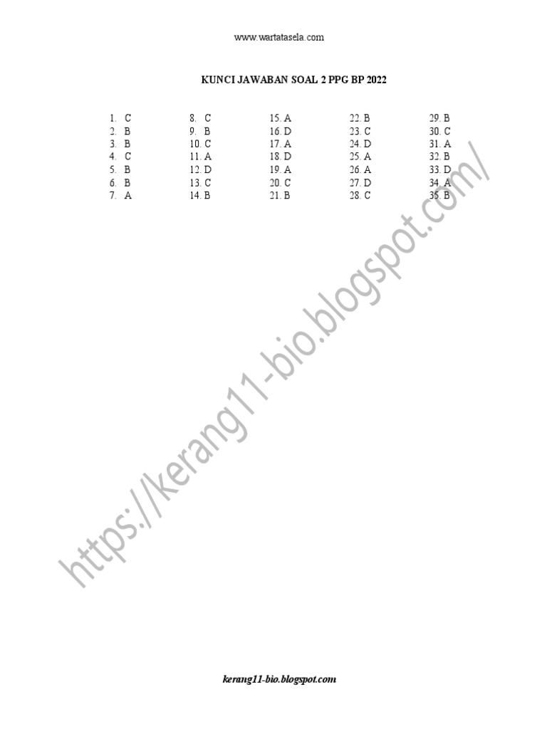 Jawaban Soal 2 PPG BK | PDF