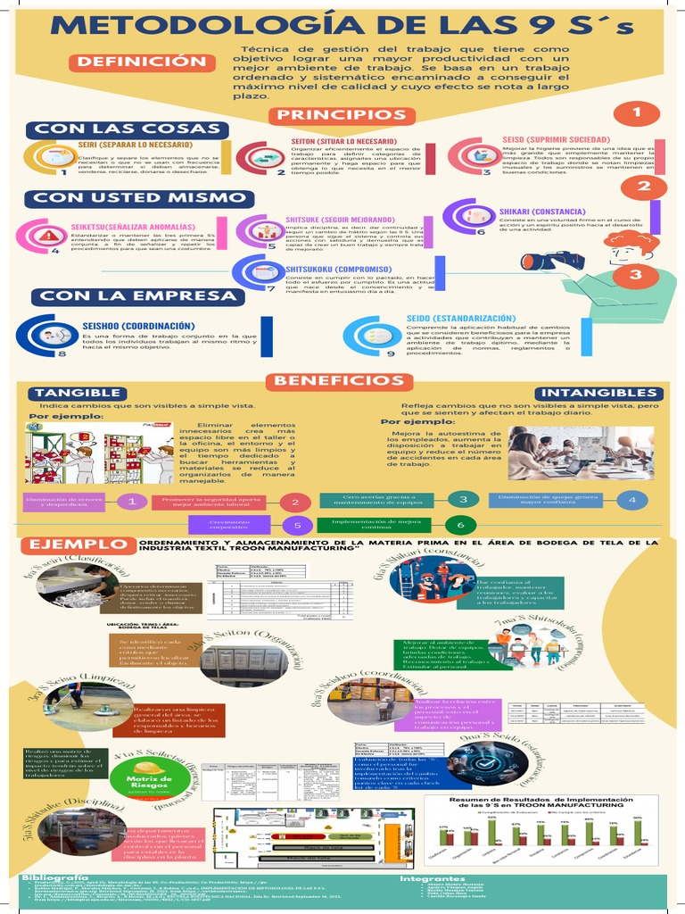 Metodología de Las 9 S | PDF | Procesos de negocio | Producción y fabricación