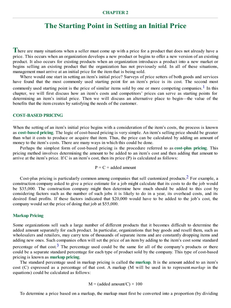 Pricing Strategies | PDF | Gross Margin | Pricing