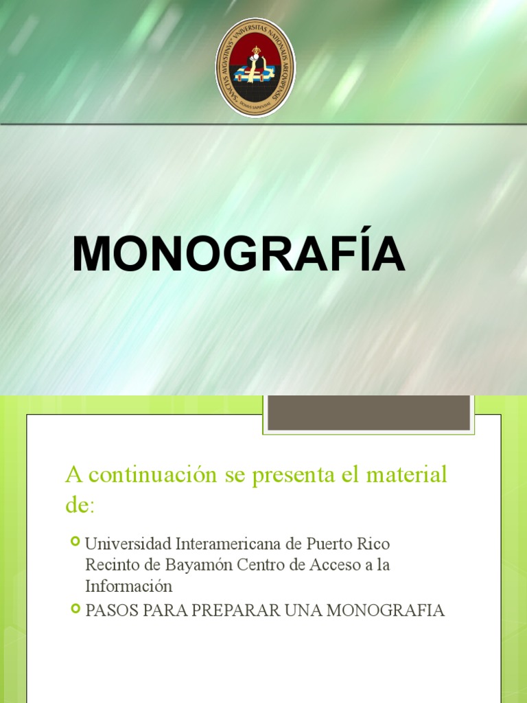 Pasos para Elaborar Una MONOGRAFÍA | PDF | Bibliografía | Hipótesis