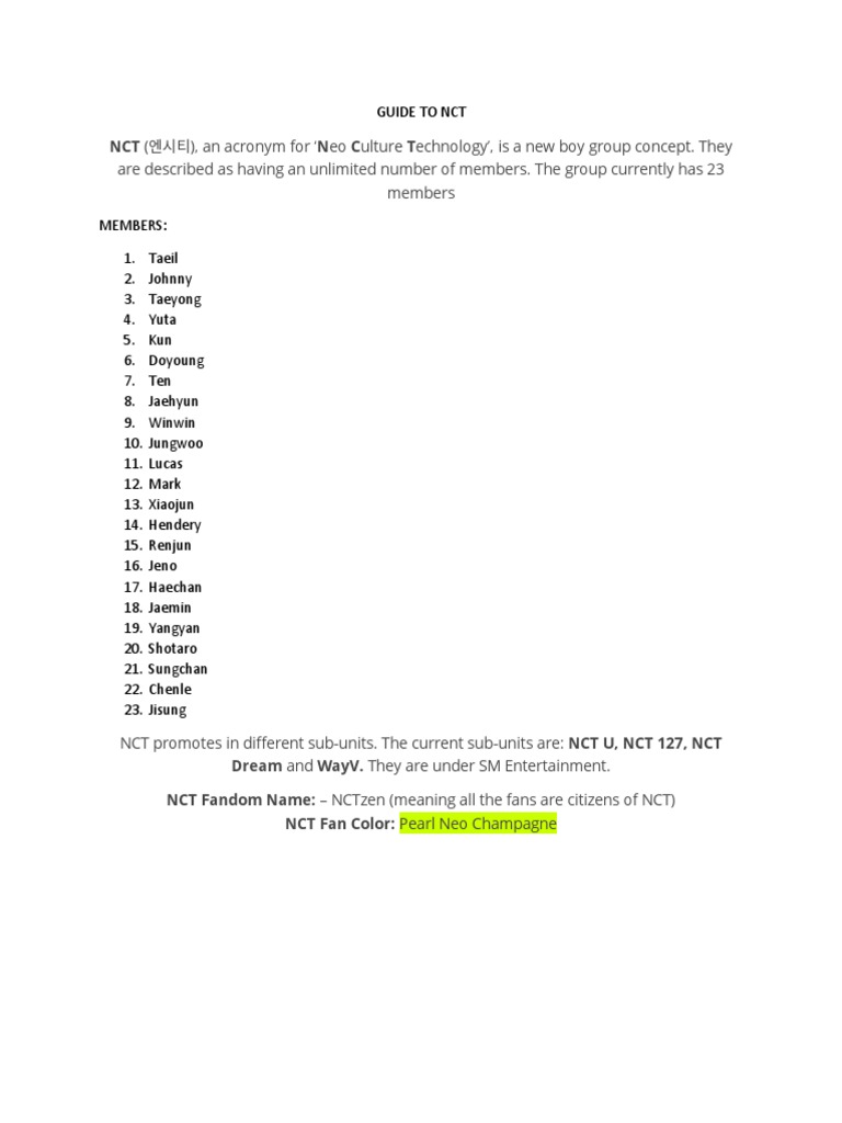 NCT Guide | PDF