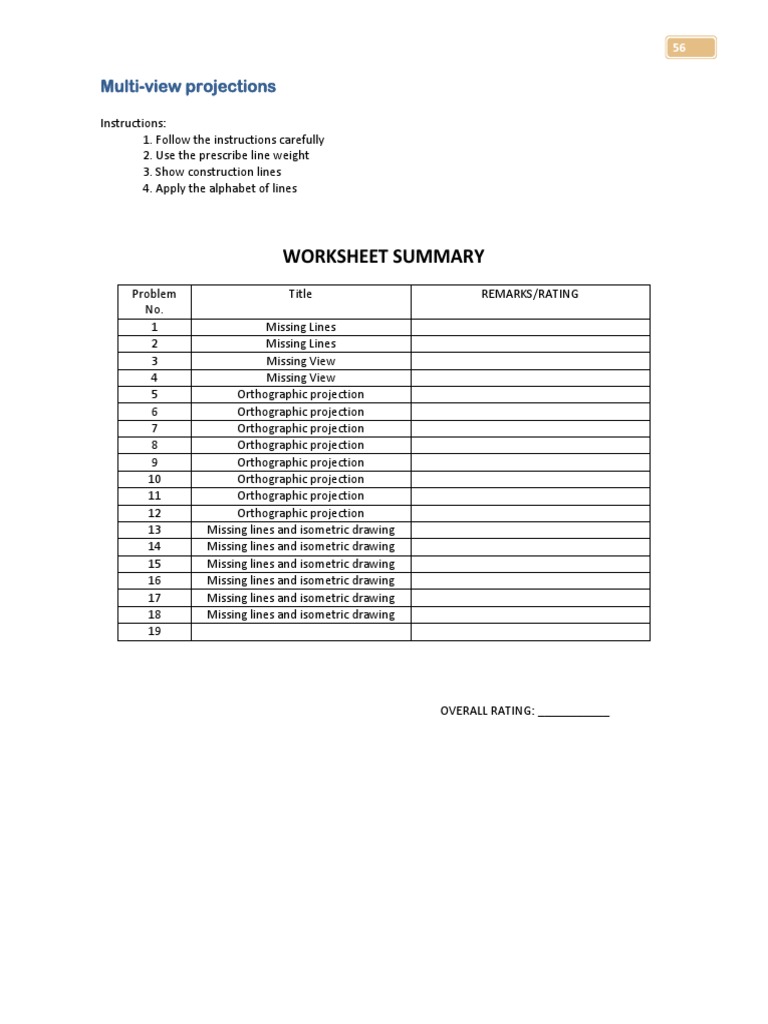 Multiview Projection | PDF | 3 D Computer Graphics | Civil Engineering