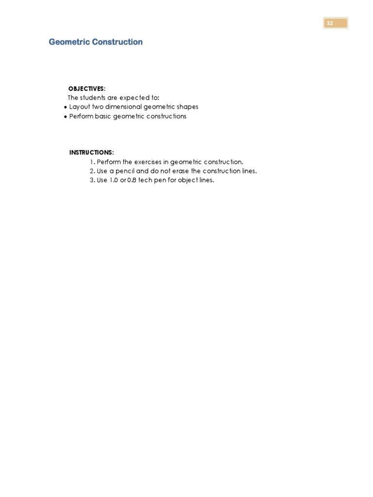 Geometric Constructions | PDF | Triangle | Circle