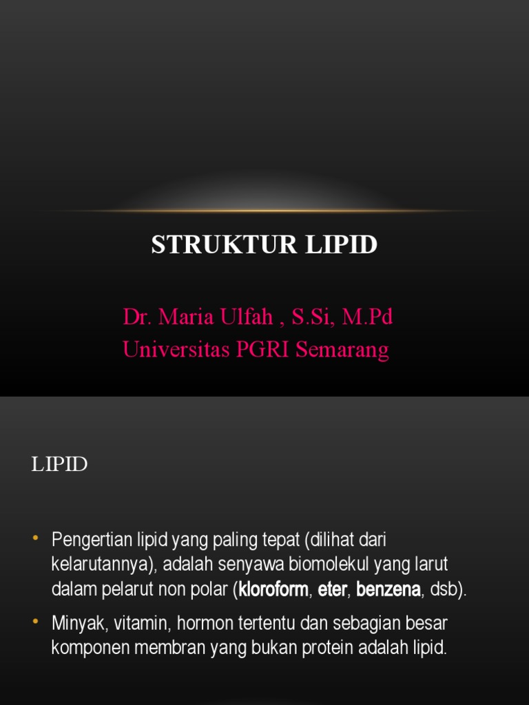 Struktur Lipid | PDF