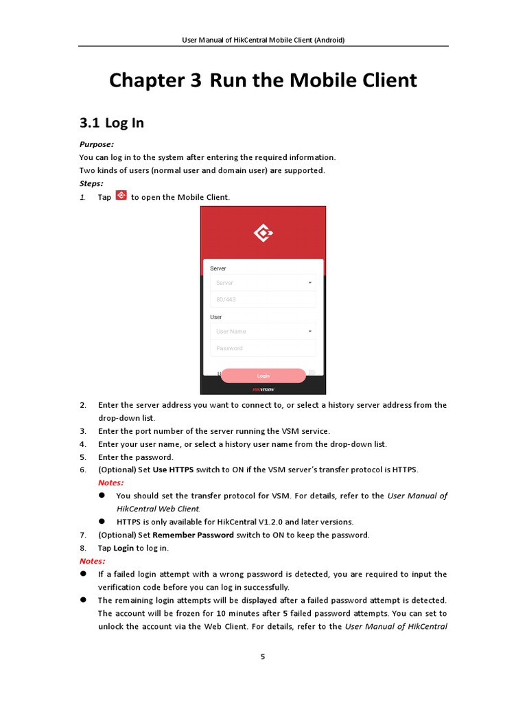 User-Manual-Hikcentral-Mobile-Client-Android-V1.3.0.0 8 | PDF