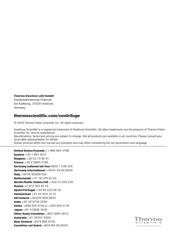 User Manual Thermo Scientific Myspin 12 | PDF | Centrifuge | Waste ... User Manual Thermo Scientific Myspin 12 | PDF | Centrifuge | Waste ...