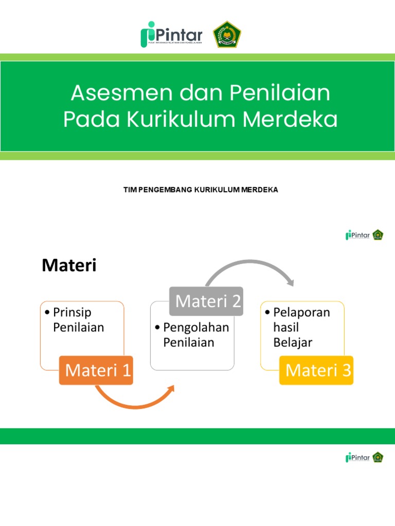Asesmen Dan Penilaian Pada Kurikulum Merdeka | PDF