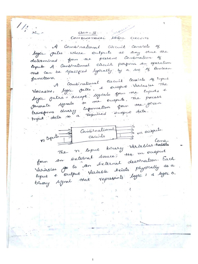 Combinational Logic Circuits | PDF
