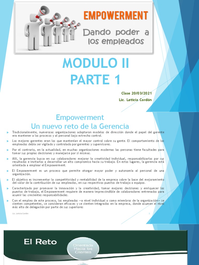 Empowerment: Clave Gerencial Moderna | PDF | Empoderamiento | Business