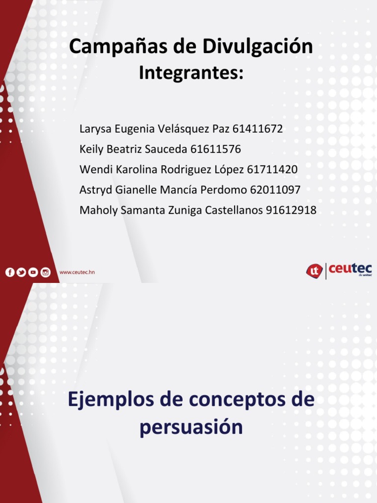 Tarea Grupal 1 Camp. de Divulg | PDF | Persuasión | Comportamiento